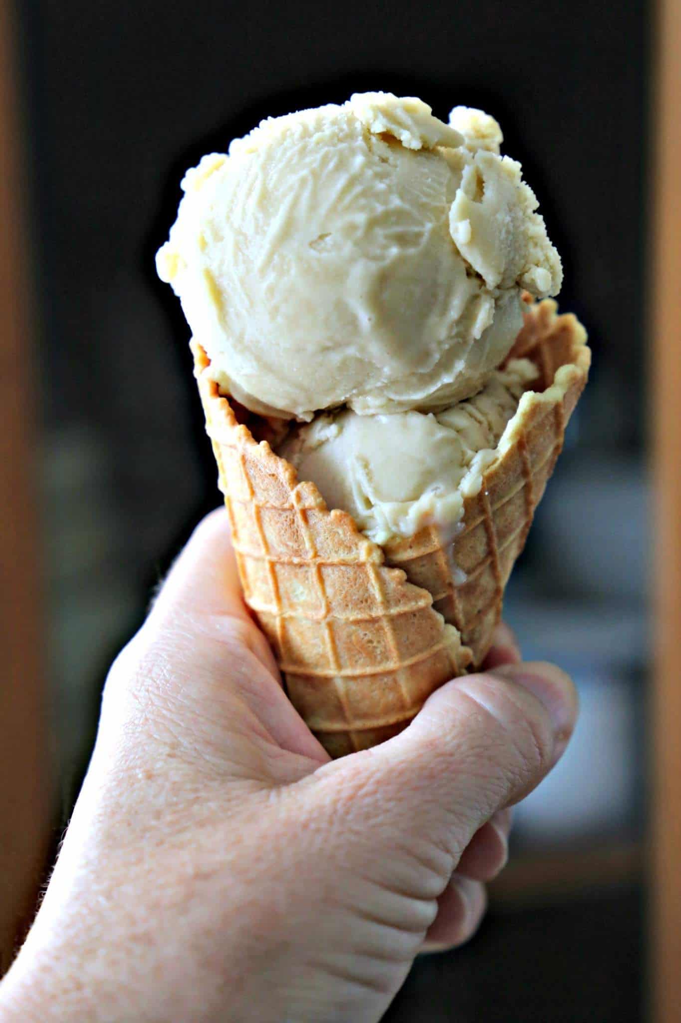 Homemade Coconut Waffle Cones