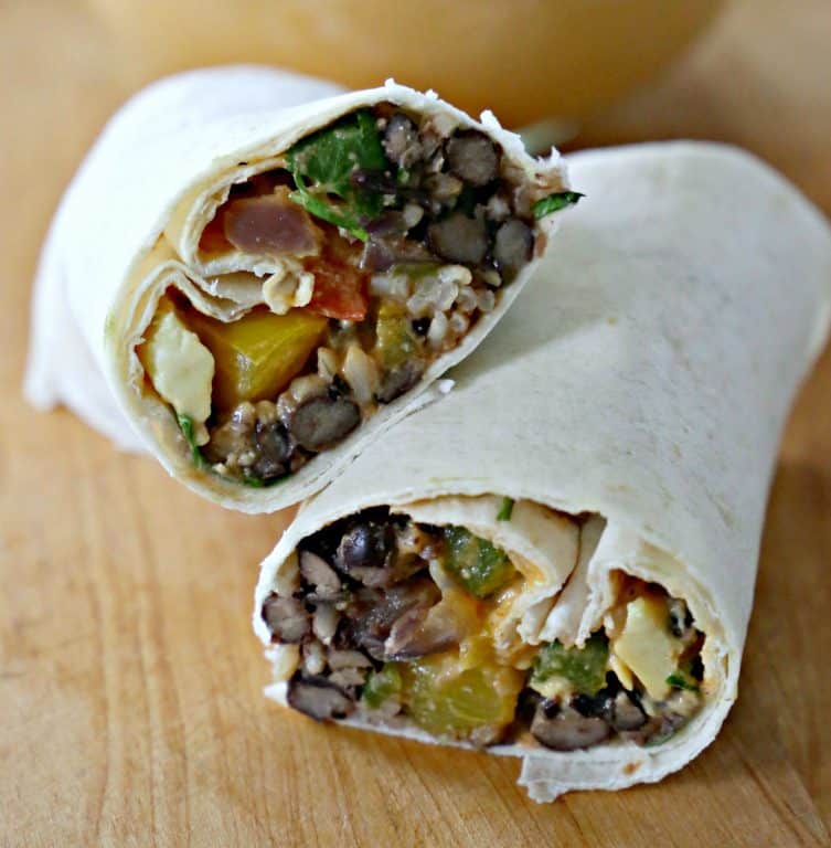 Chicken and Black Bean Burrito Skillet