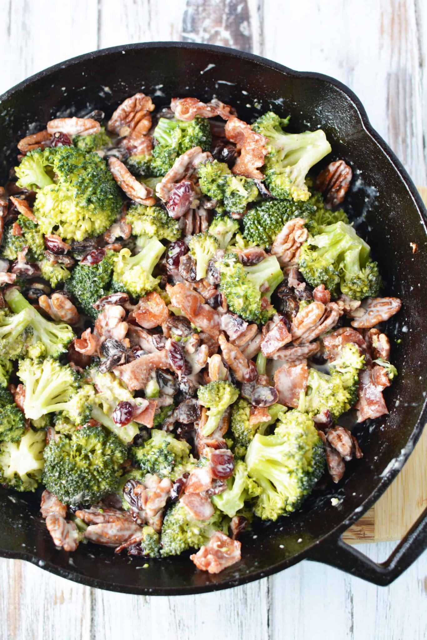 Warm Broccoli Salad With Bacon Recipe - Southern Kissed