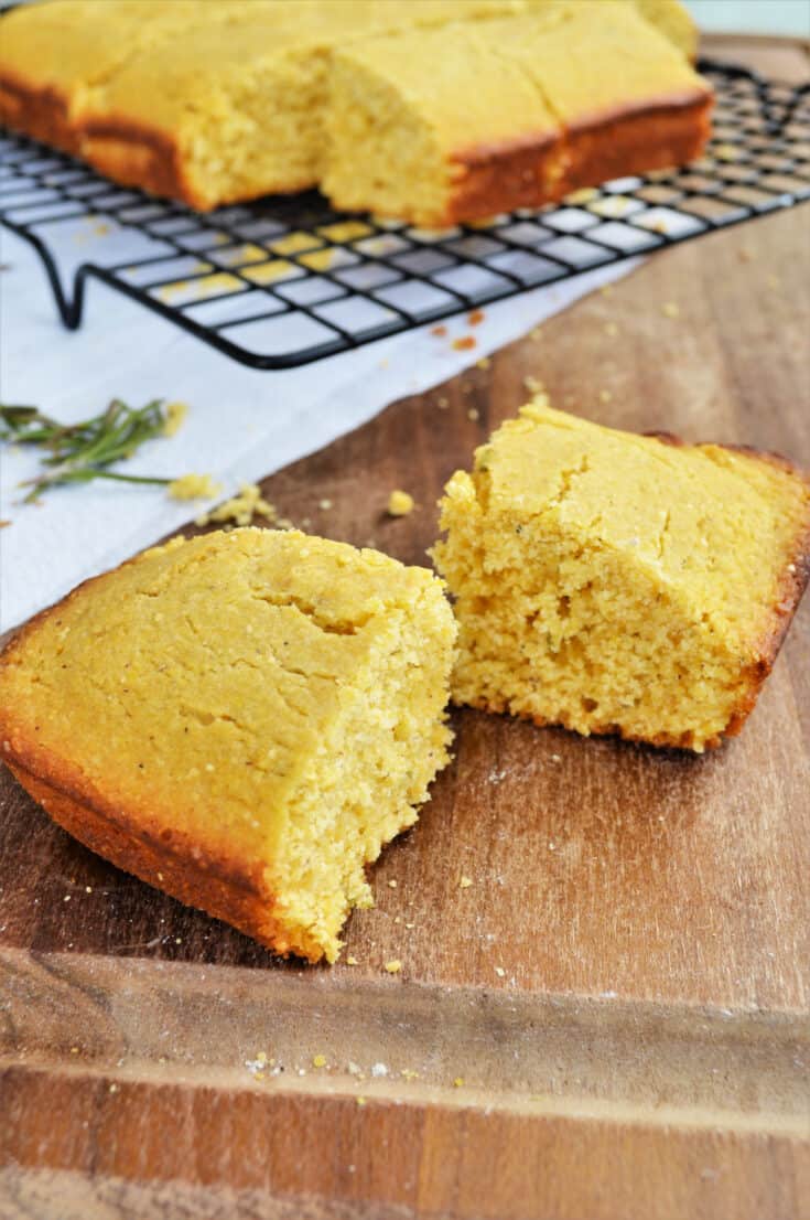 Sweet Cornbread With Rosemary