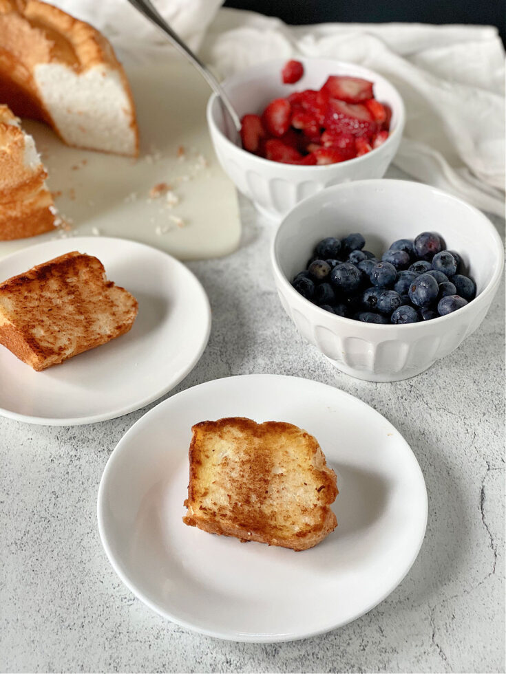 Toasted Angel Food Cake - Southern Kissed