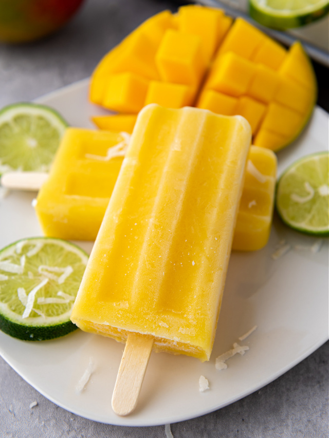 Refreshing Homemade Mango Popsicles - Southern Kissed