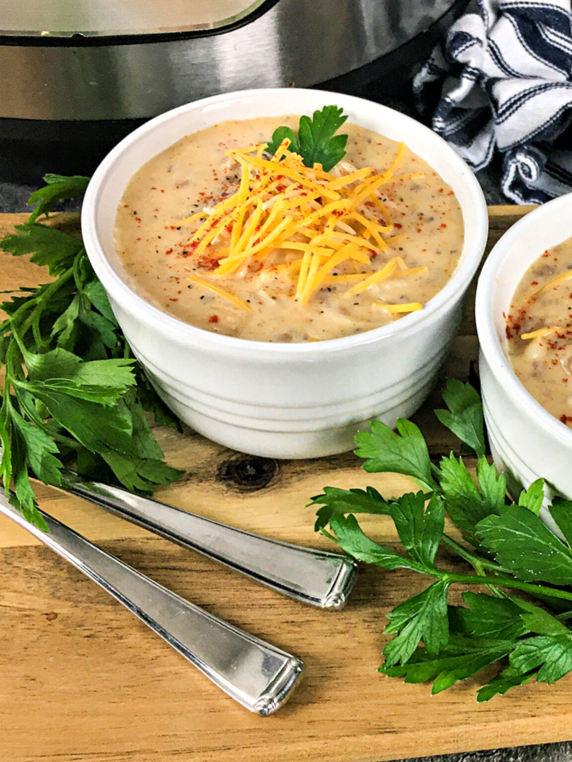 Instant Pot Cheesburger Soup Recipe