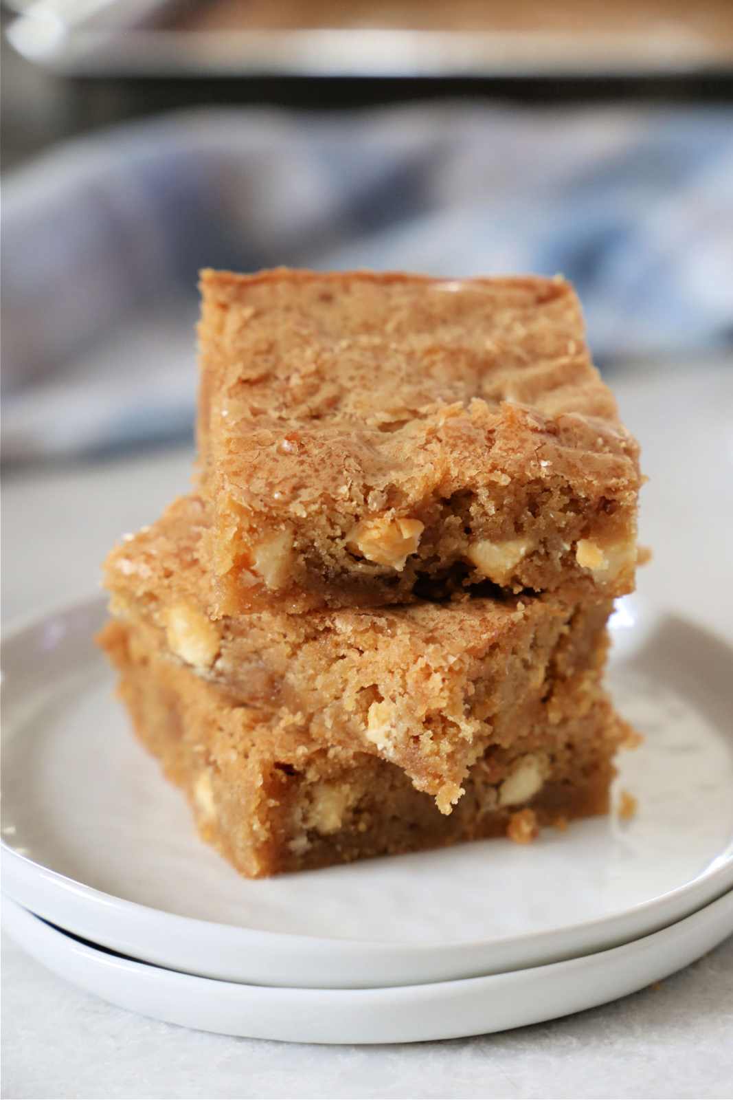 Brown Sugar Blondies - Southern Kissed