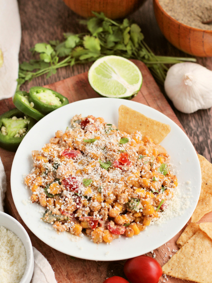 Baja Shrimp Salad with Roasted Corn