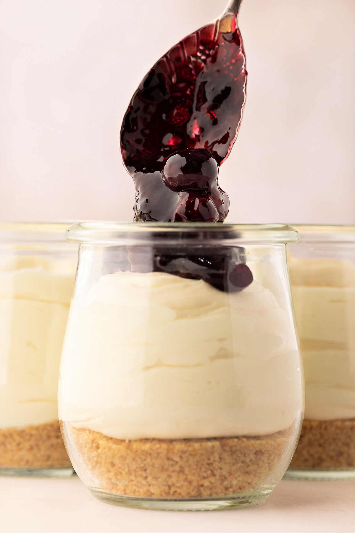 No Bake Cheesecake Jars - Southern Kissed