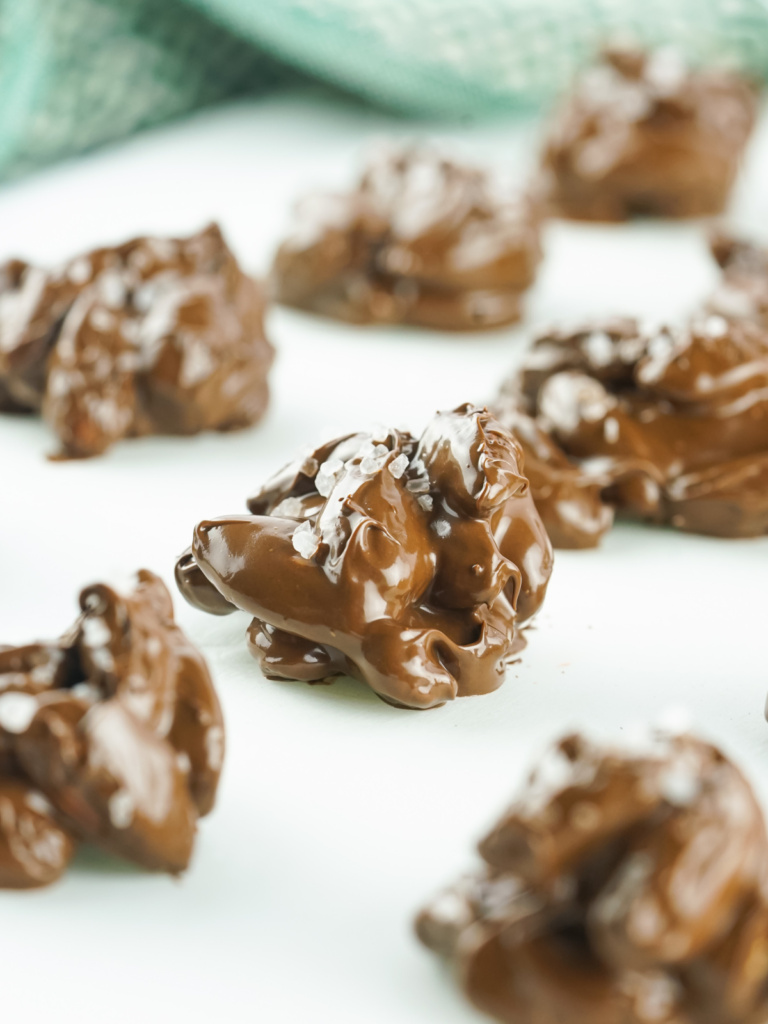 Homemade Chocolate Almond Clusters - Southern Kissed