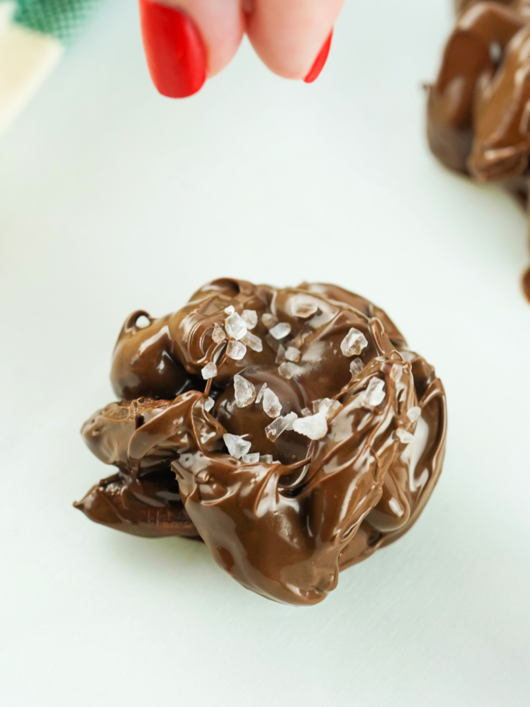 Homemade Chocolate Almond Clusters - Southern Kissed