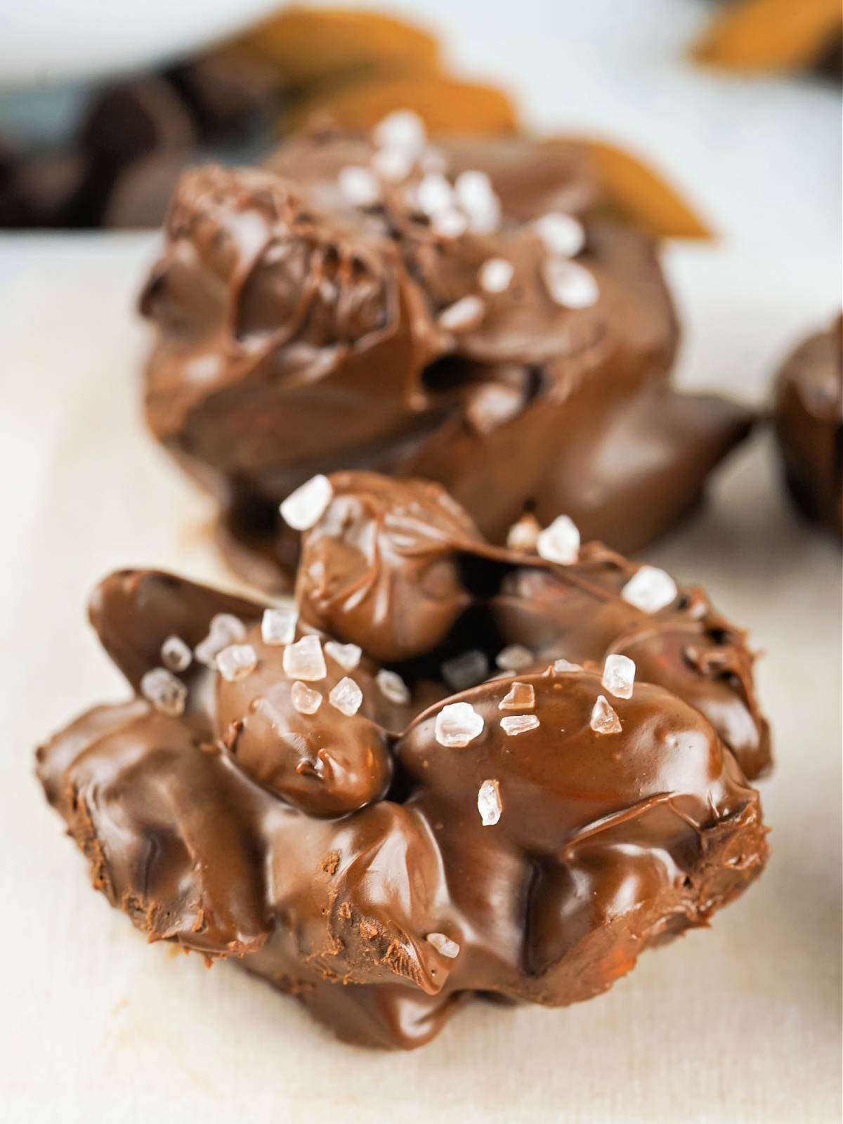 Homemade Chocolate Almond Clusters - Southern Kissed