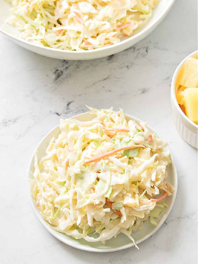 Easy Pineapple Coleslaw Recipe - Southern Kissed