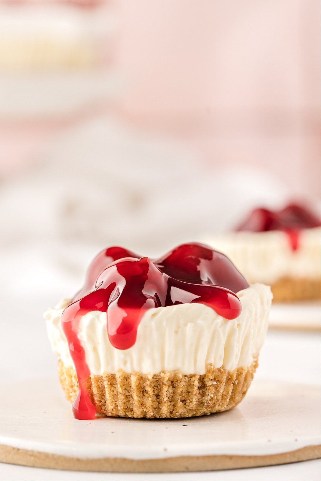 Easy No Bake Mini Cheesecakes With Cherries Recipe - Southern Kissed