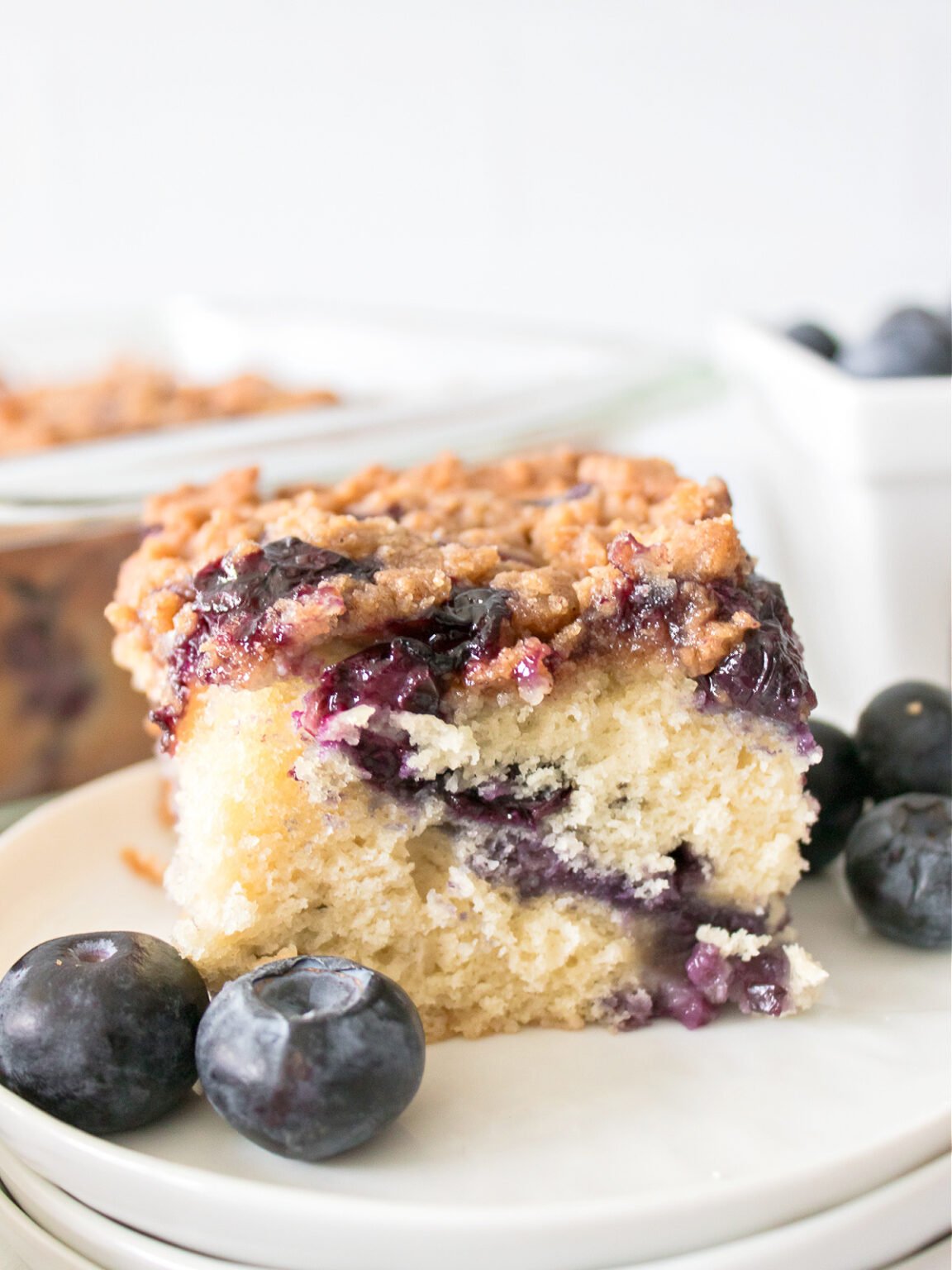 Blueberry Buckle With Brown Sugar Topping - Southern Kissed