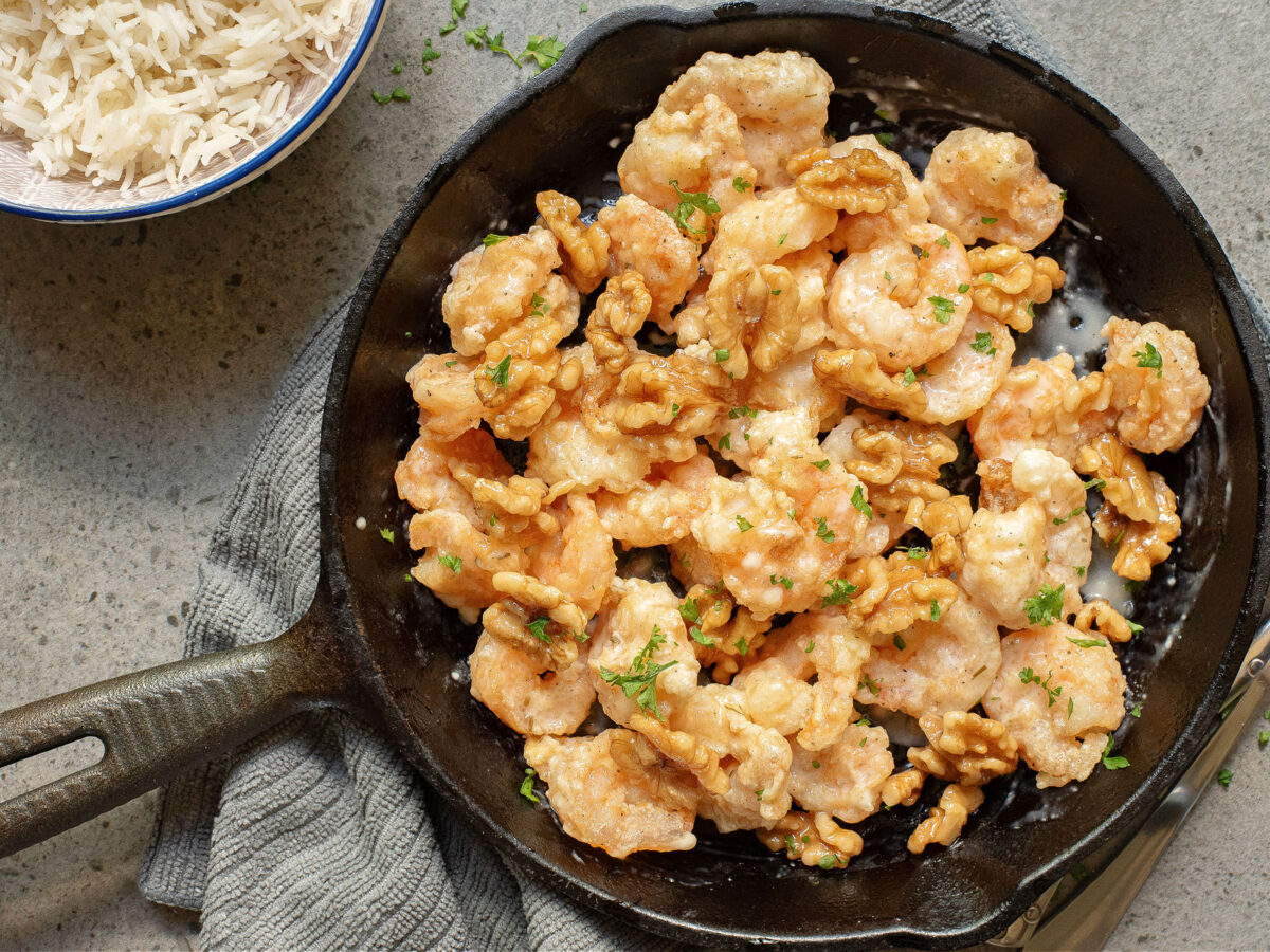 Honey Walnut Shrimp - Southern Kissed